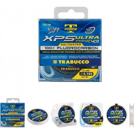Hilo XPS Ultra Strong Saltwater T-Force 50 m Fluorocarbon Trabucco